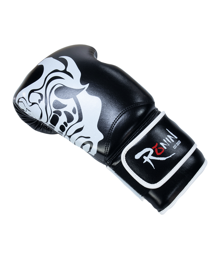 Ronin Revolt Boxing Gloves - Black/White – Rōnin Sports Apparel