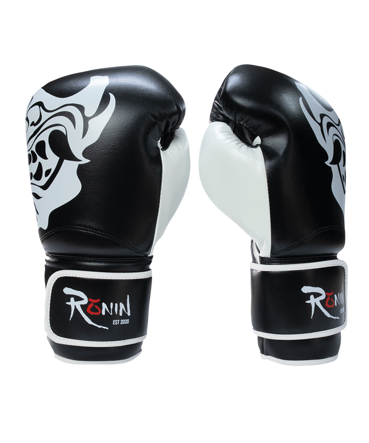 Ronin Prime Boxing Gloves - Black/White – Rōnin Sports Apparel